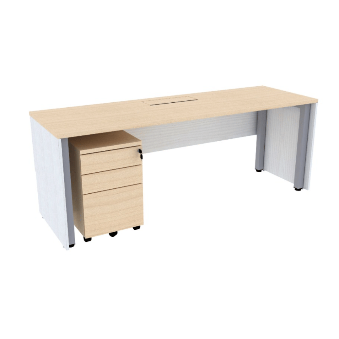 [CLEARANCE] Fixed Square Leg Workstations with Front Modesty Panel