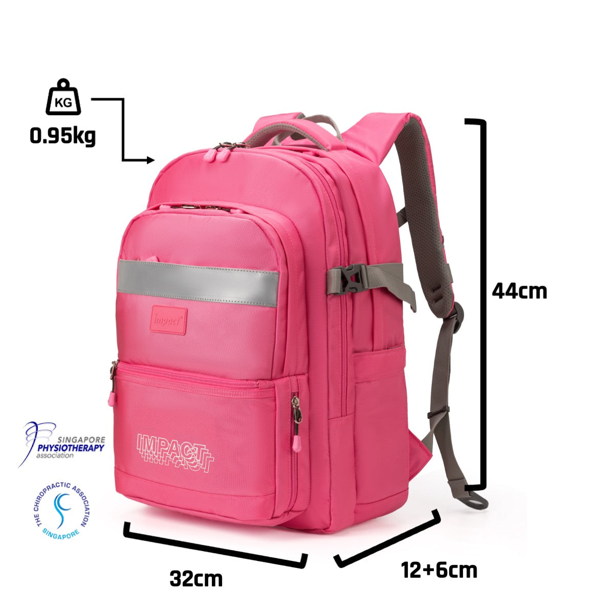 Impact School Bag IPEG-2369 - Ergo-Comfort Spinal Support Backpack